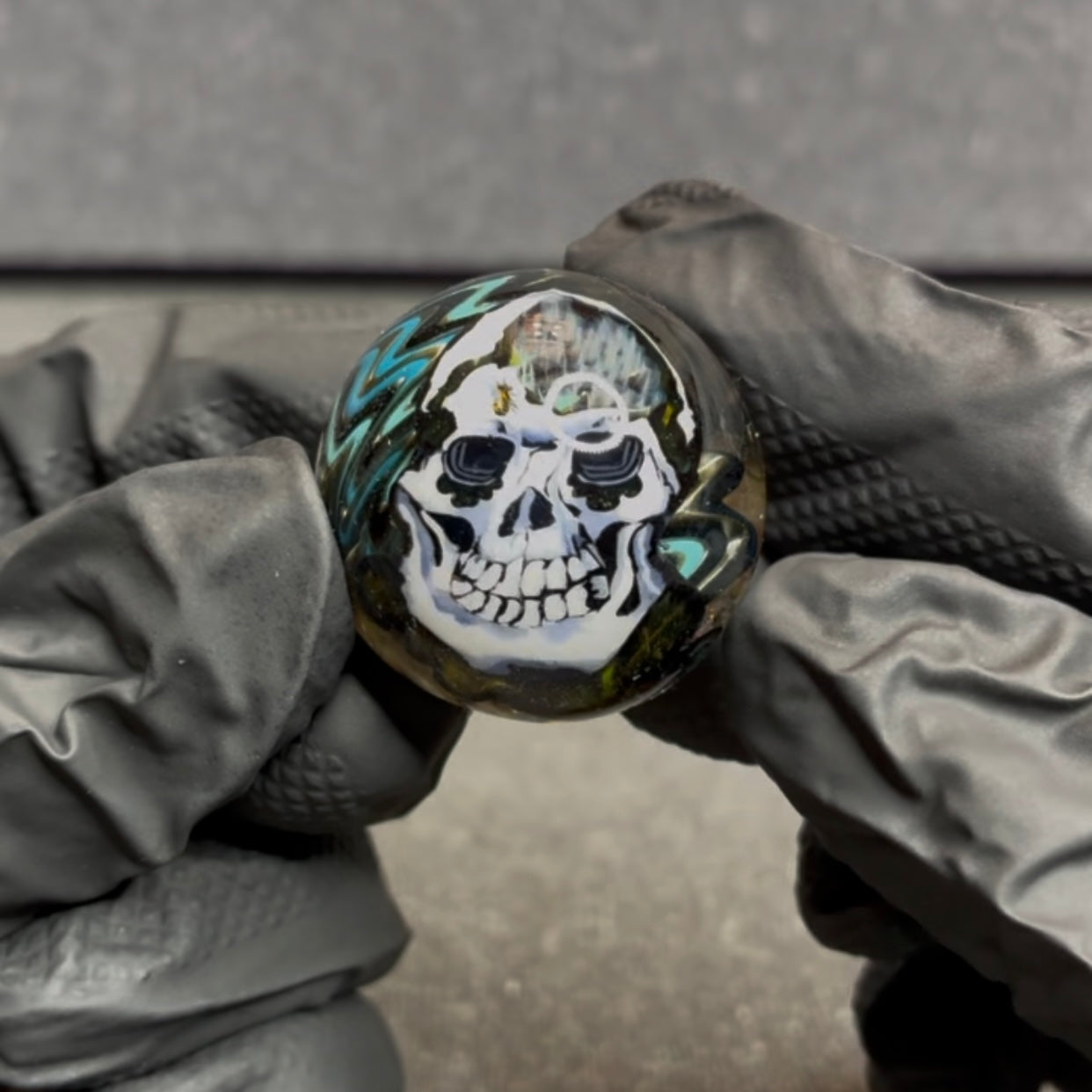Stephen Boehme X Robert Koch Skull Bee Slurper Marble 1.2” #4 – That ...