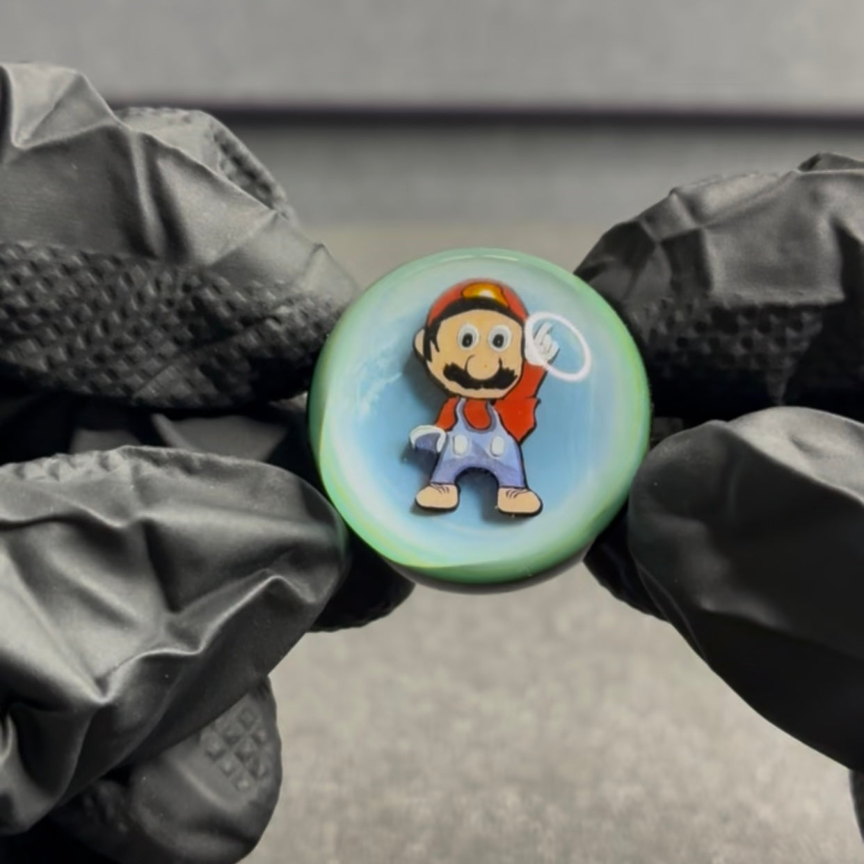 MicrosWorkshop Peace Out Mario Marble 1” #41A – That Glass Gallery, LLC