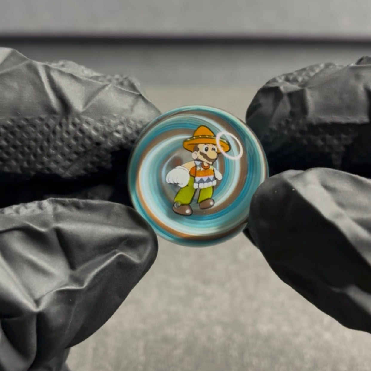 MicrosWorkshop Pancho Mario Marble 1” #43A – That Glass Gallery, LLC