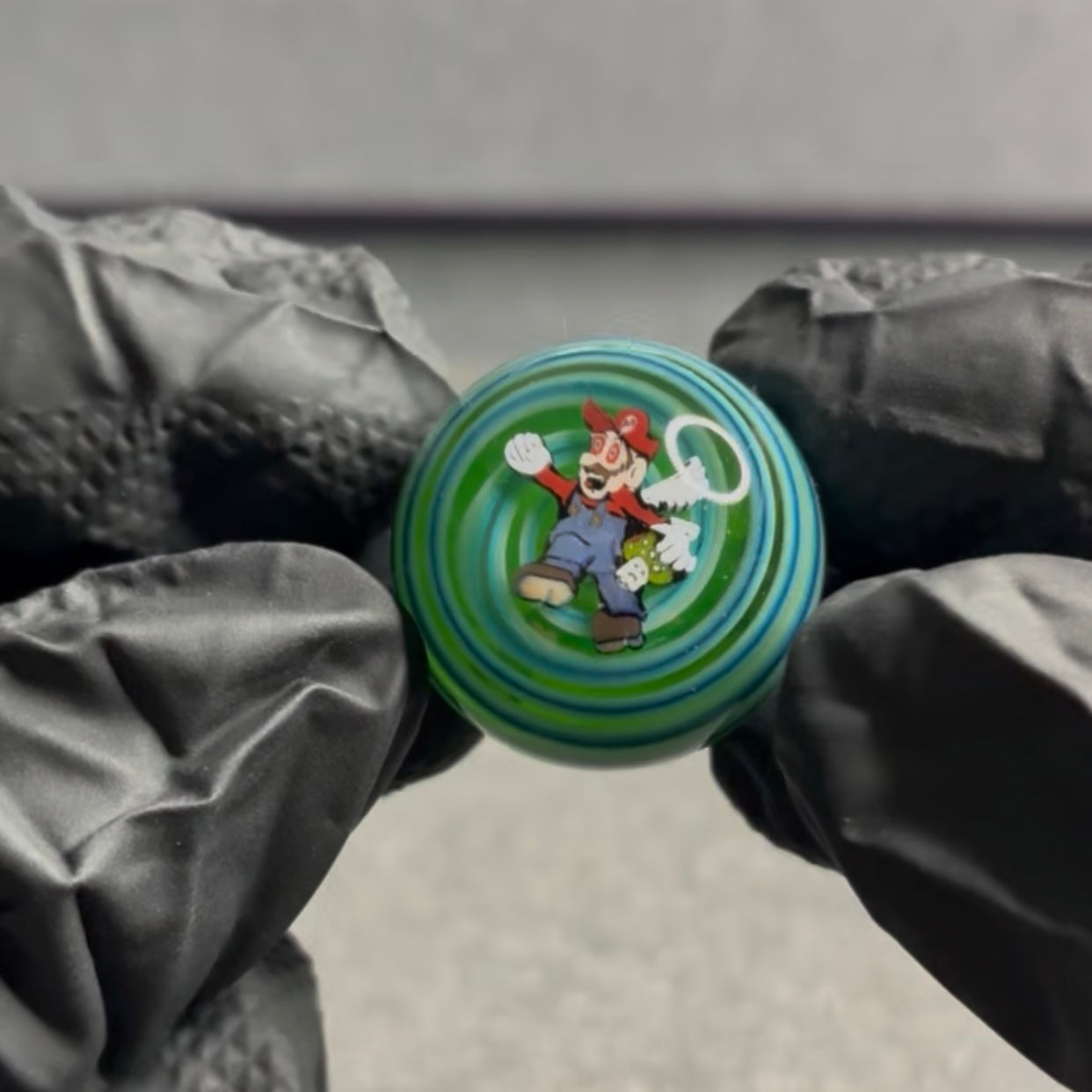 MicrosWorkshop Tripping Mario Marble 1” #46A – That Glass Gallery, LLC