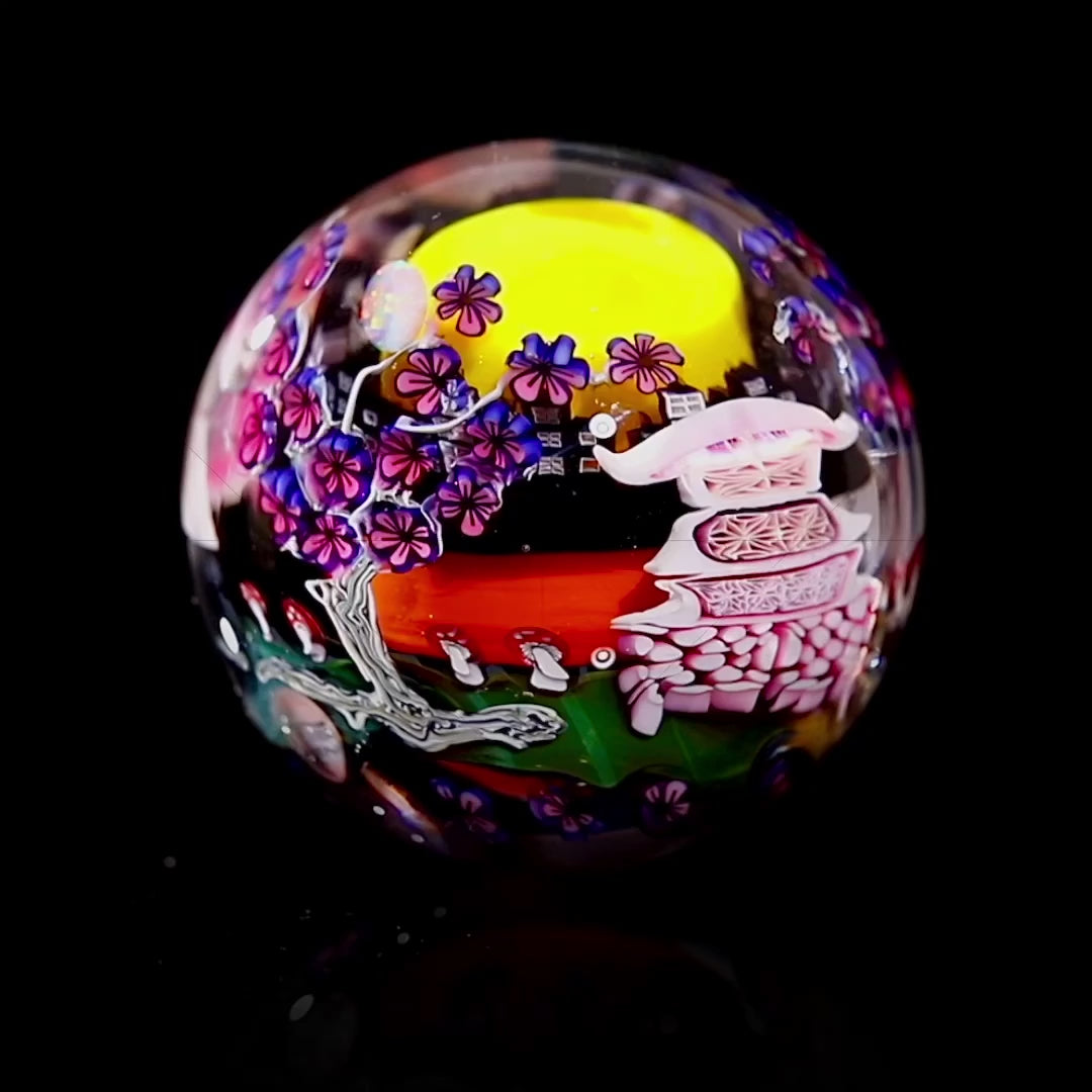 Piper Dan 2.82” Giant Asanoha Wrap UV Sunset Marble – That Glass ...